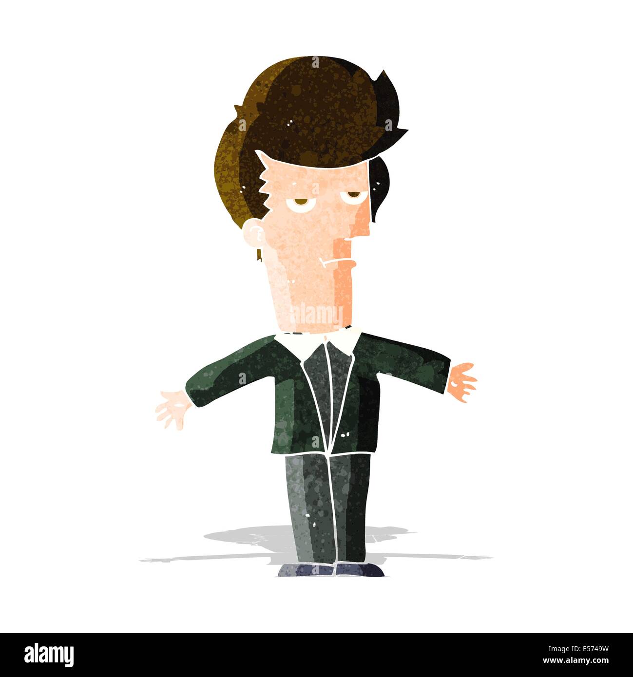 cartoon bored man Stock Vector Image & Art - Alamy