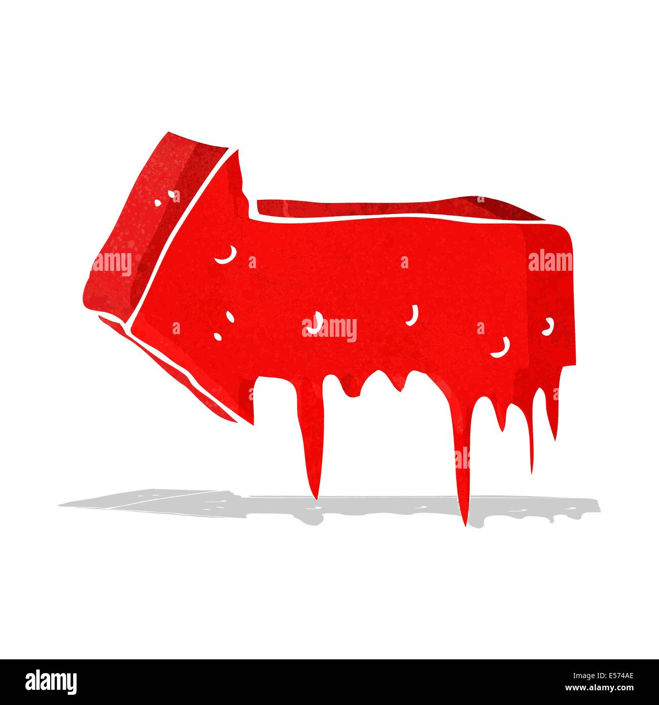 Cartoon bloody pointing arrow hi-res stock photography and images - Alamy