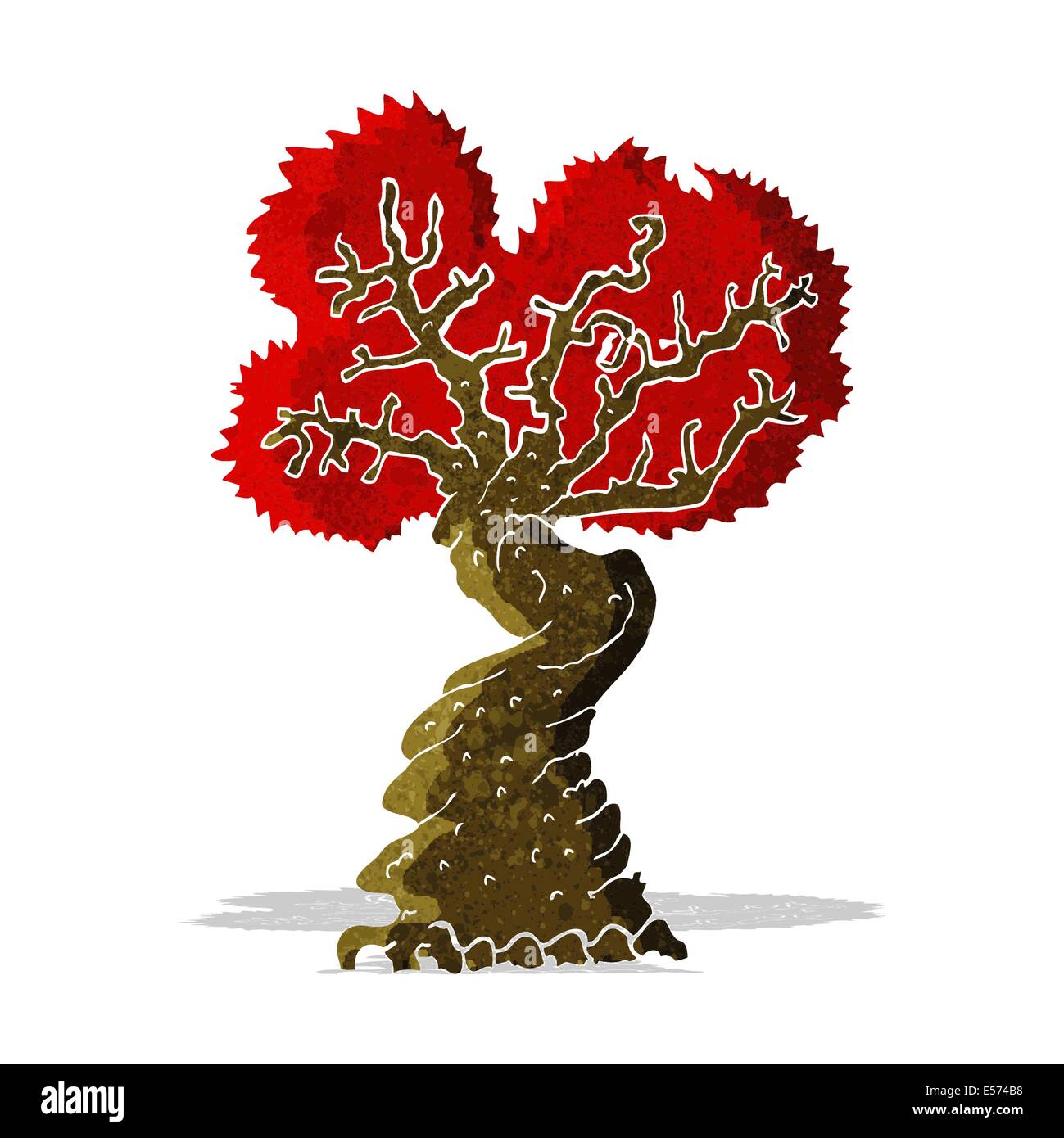 Cartoon big old tree Cut Out Stock Images & Pictures - Alamy