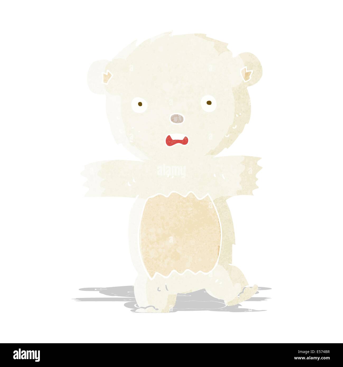 cartoon shocked polar bear cub Stock Vector Image & Art - Alamy