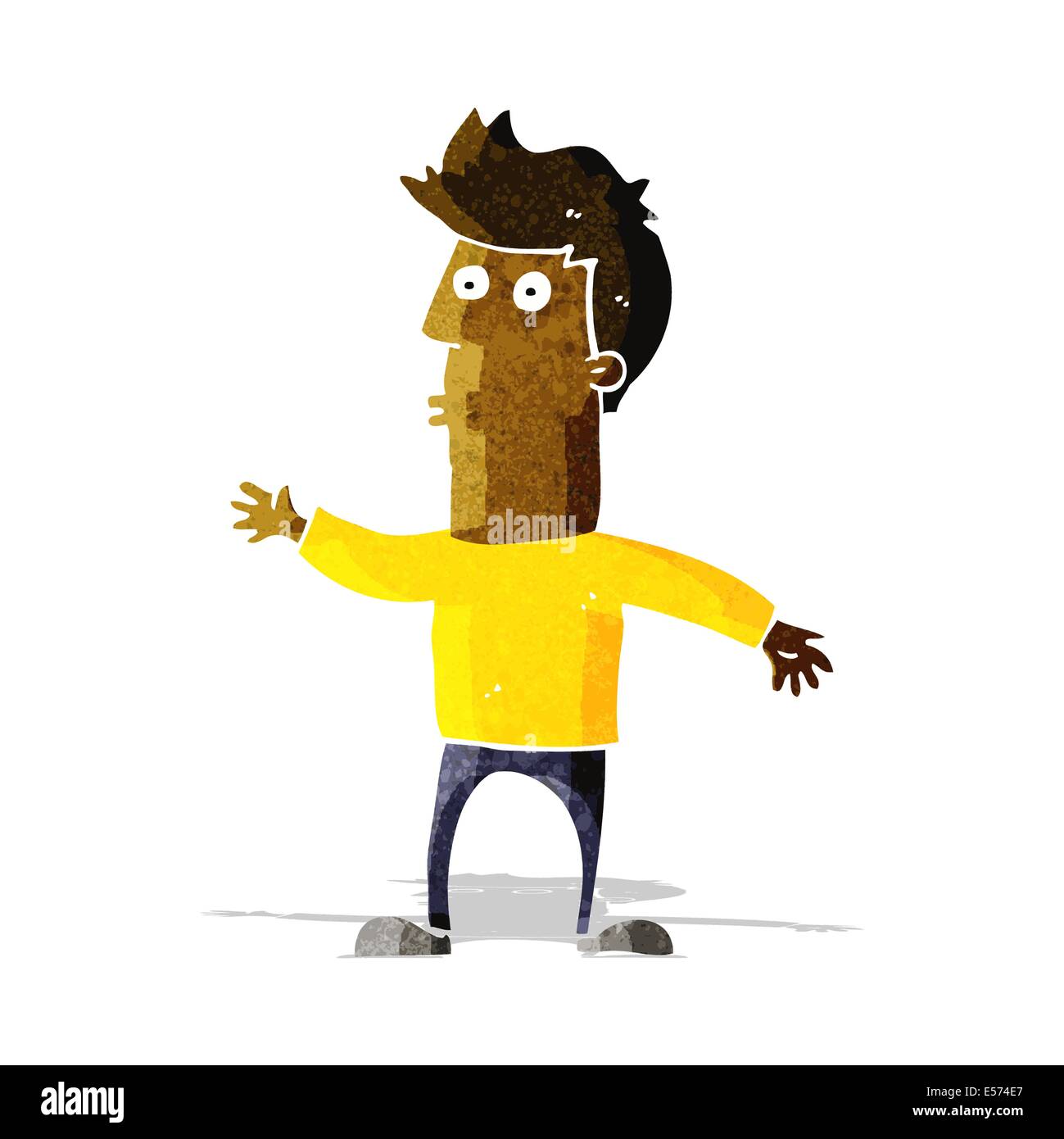 cartoon surprised man Stock Vector Image & Art - Alamy