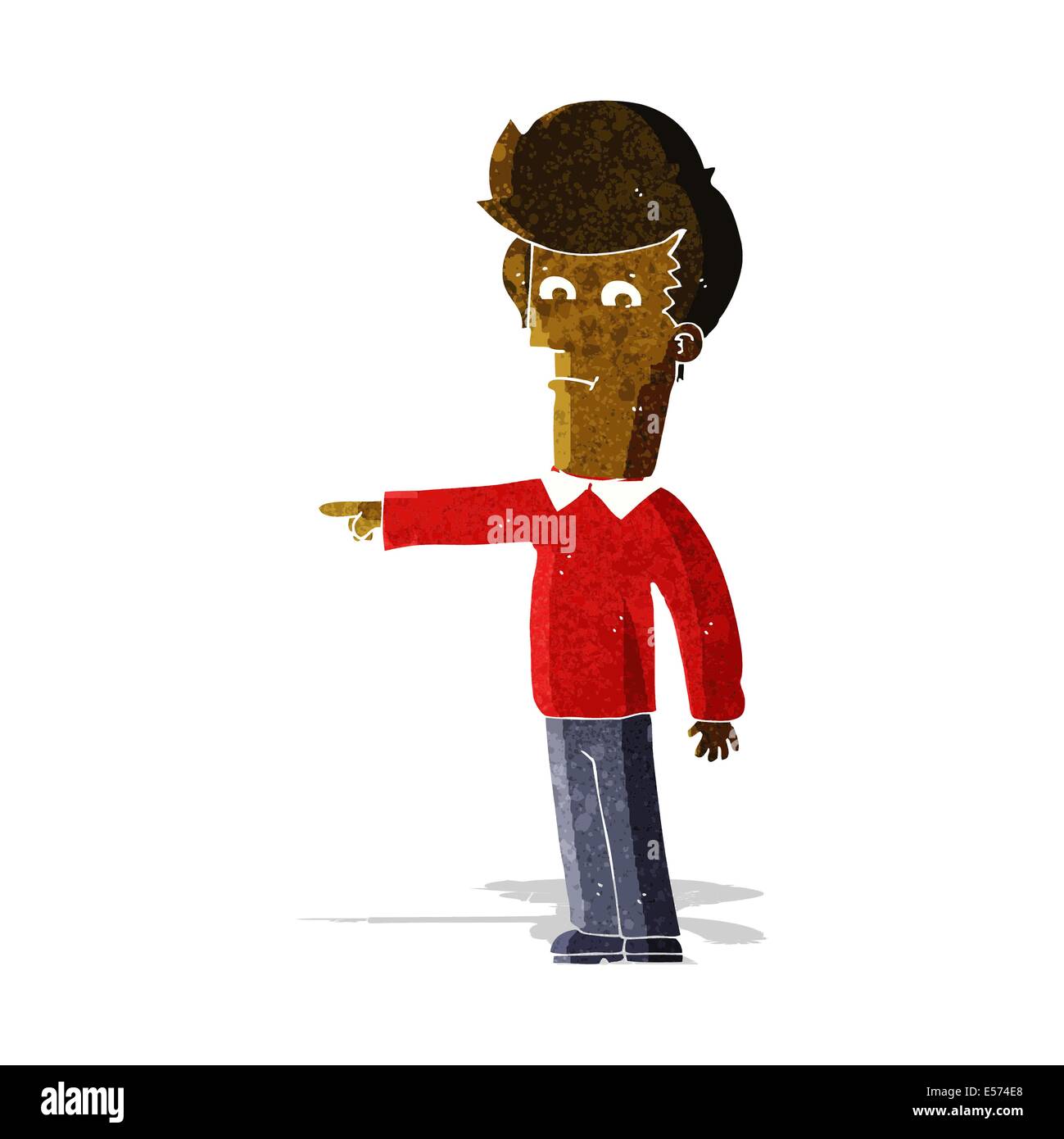 cartoon man pointing Stock Vector Image & Art - Alamy