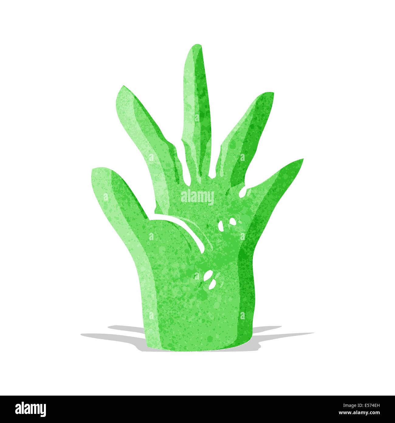 cartoon green hand symbol Stock Vector Image & Art - Alamy