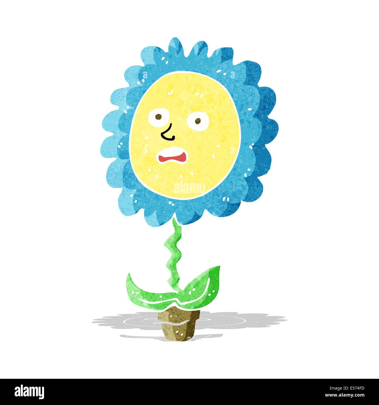 cartoon flower with face Stock Vector Image & Art - Alamy