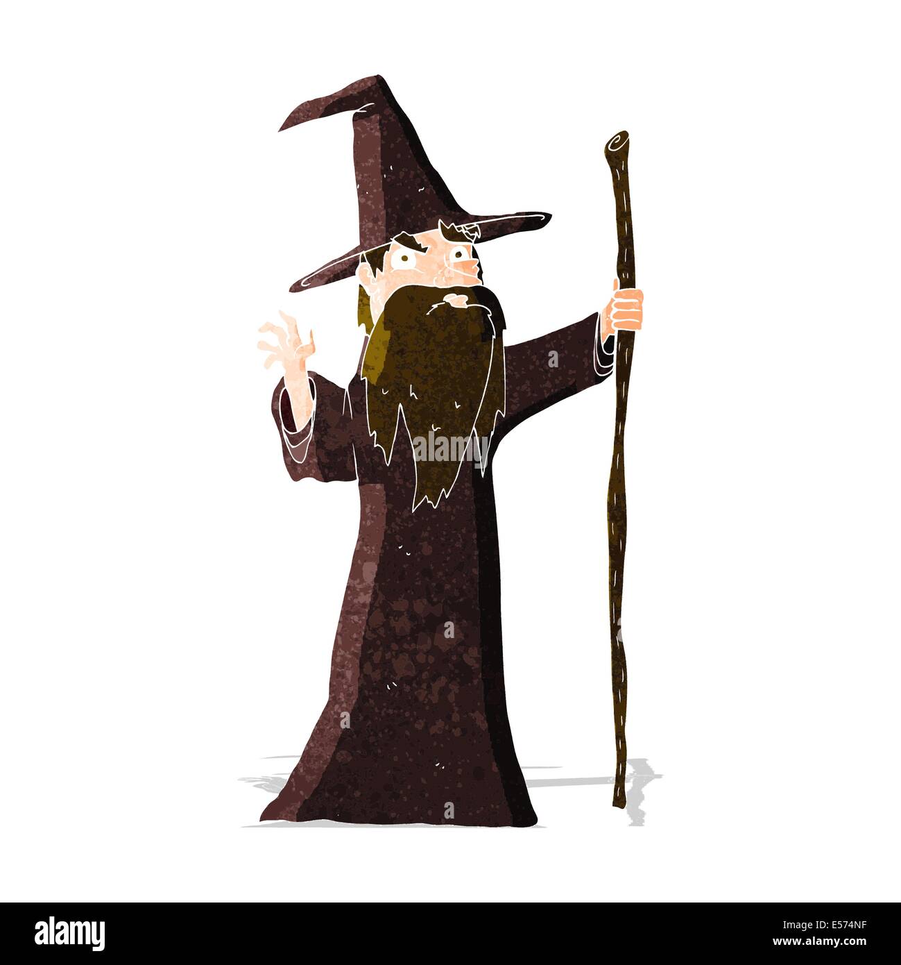 cartoon old wizard Stock Vector Image & Art - Alamy