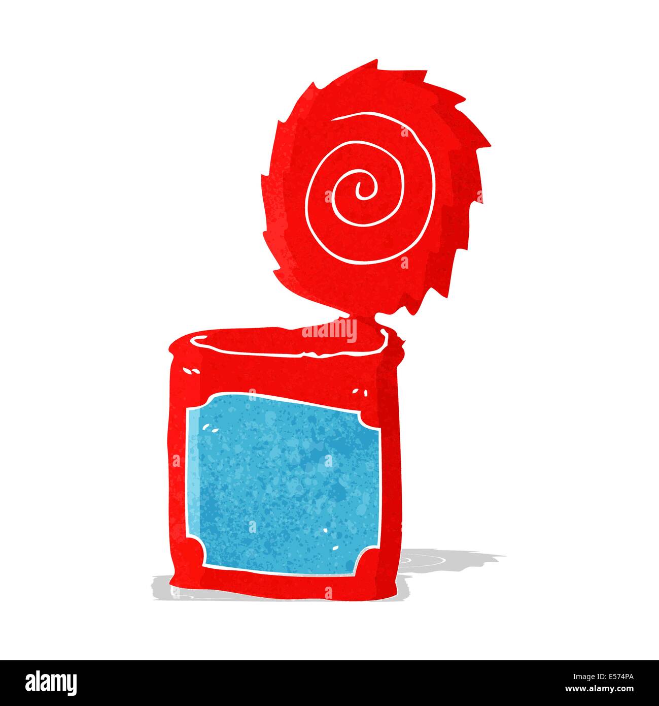 Cartoon open tin can Cut Out Stock Images & Pictures - Alamy