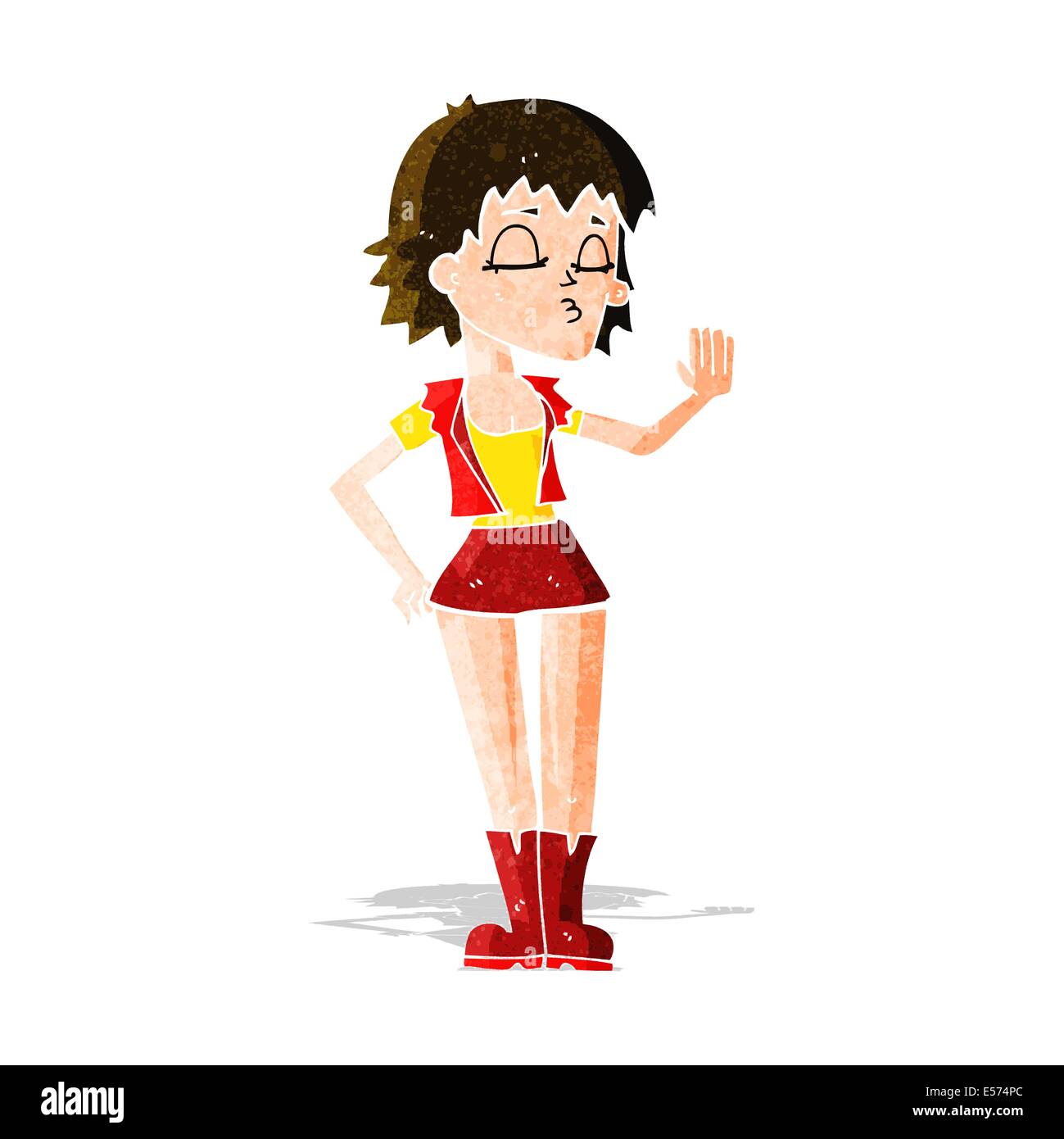 cartoon cool girl Stock Vector Image & Art - Alamy
