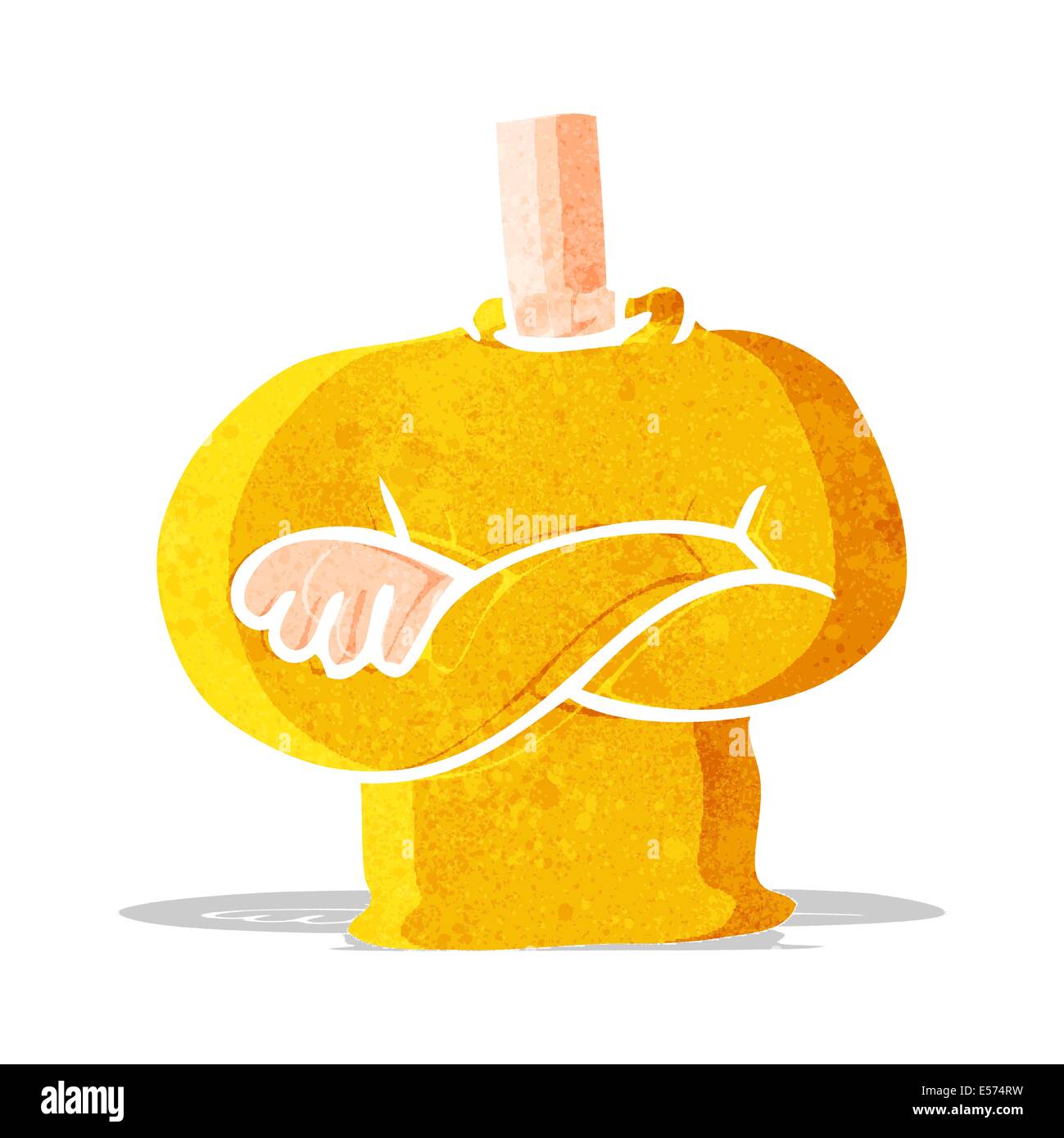 cartoon folded arms body Stock Vector Image & Art - Alamy