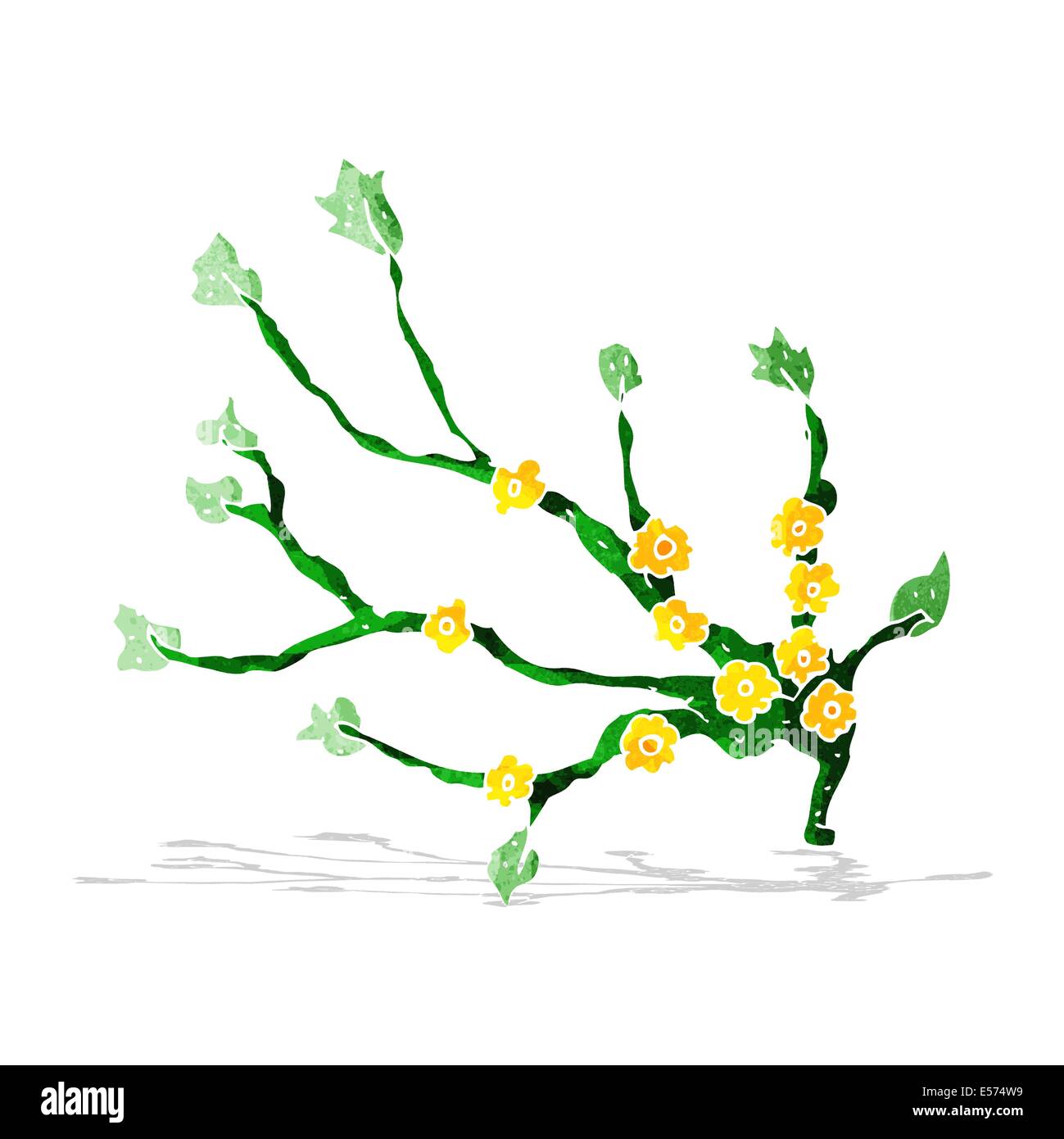 cartoon flowering branch Stock Vector Image & Art - Alamy