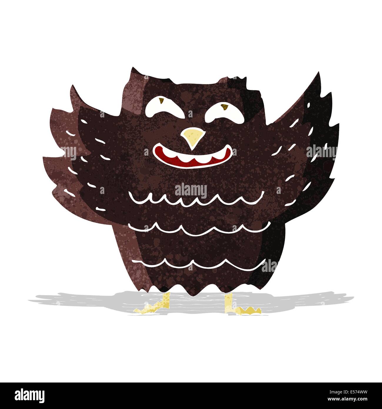 cartoon happy owl Stock Vector Image & Art - Alamy