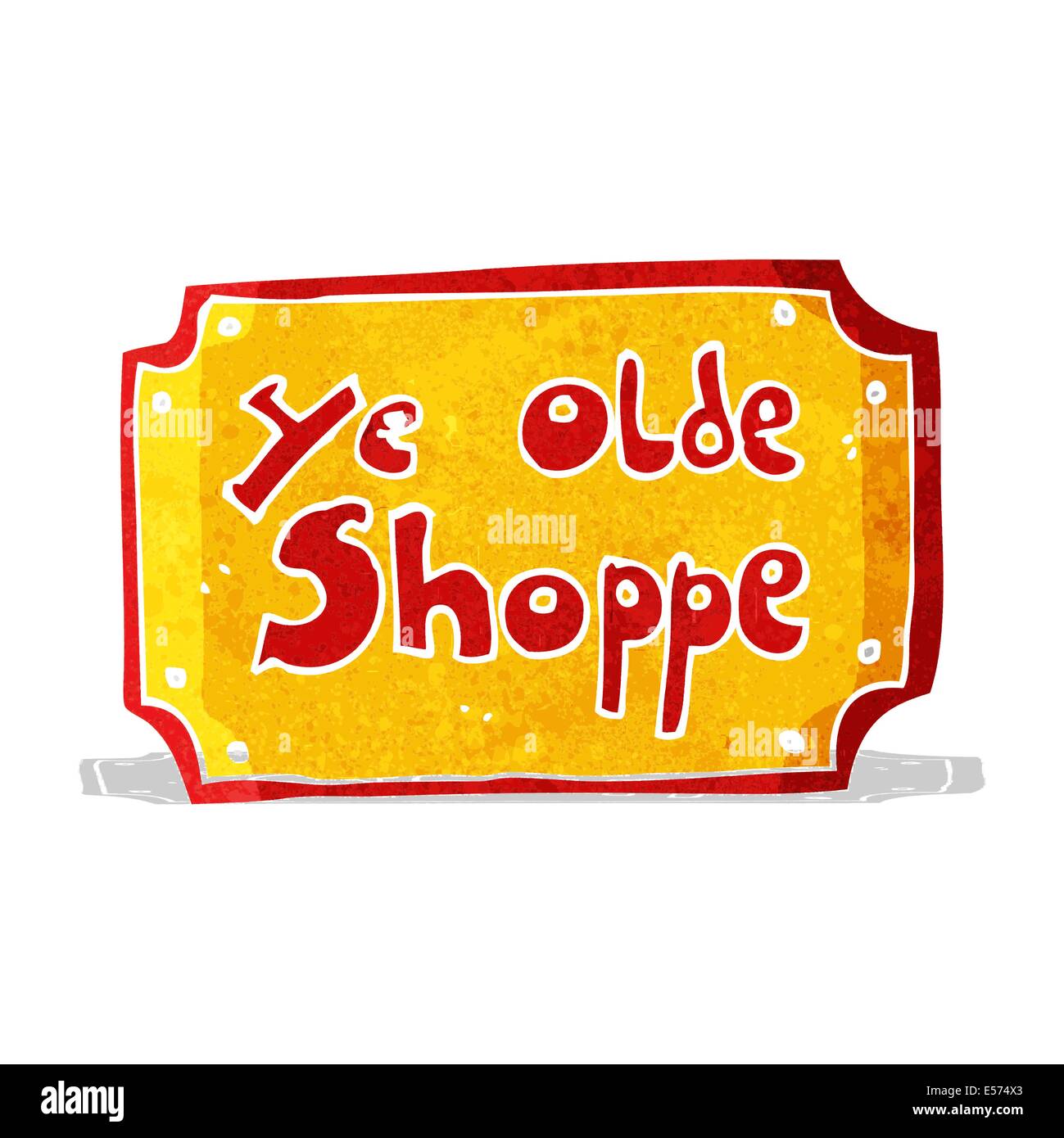 cartoon old fake shop sign Stock Vector Image & Art - Alamy