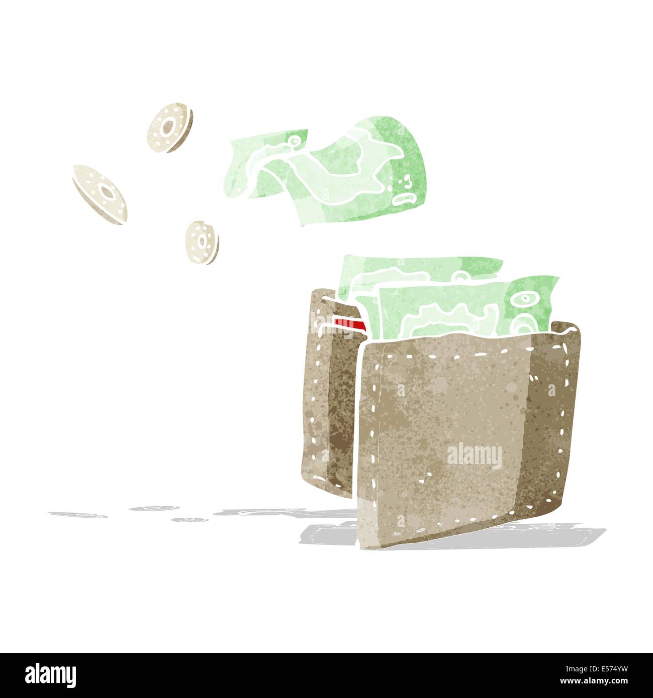 Money spilling Stock Vector Images - Alamy