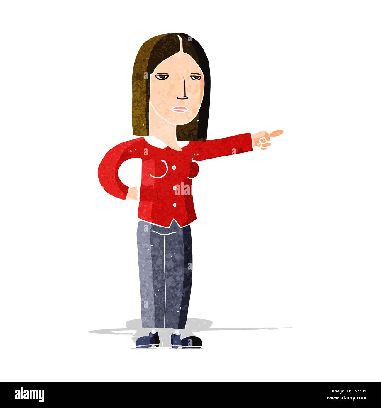 cartoon woman pointing Stock Vector Image & Art - Alamy