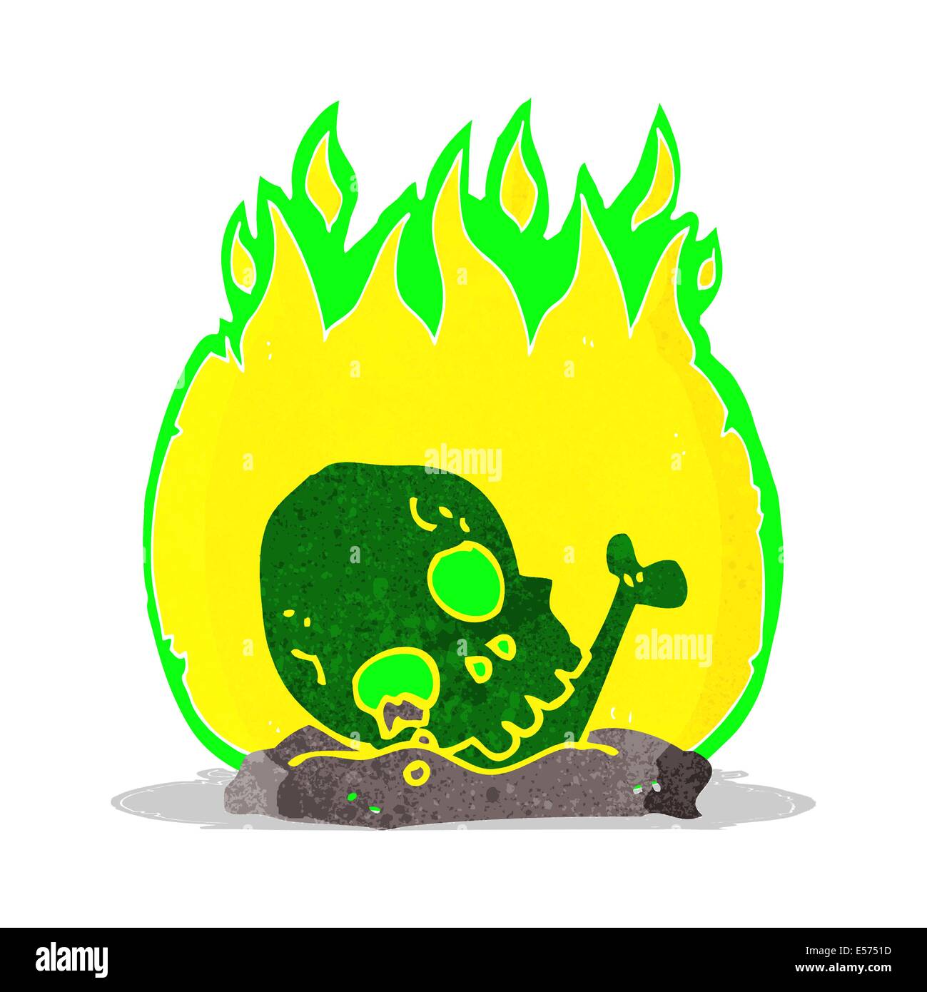 cartoon burning old bones Stock Vector Image & Art - Alamy