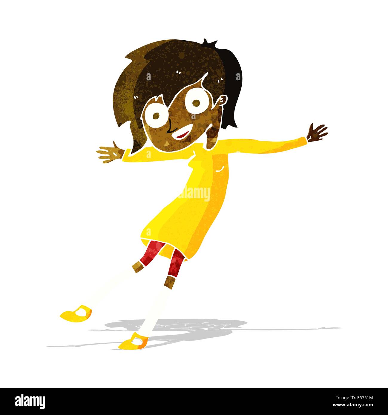 cartoon crazy excited girl Stock Vector Image & Art - Alamy