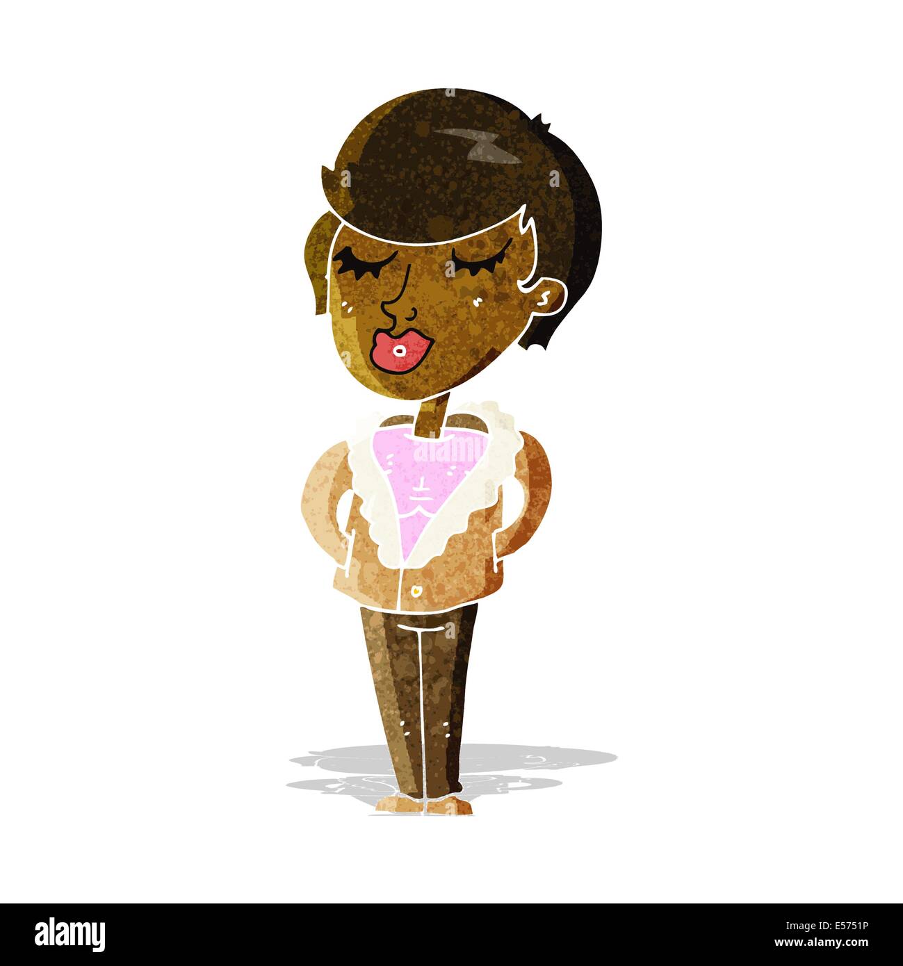 cartoon cool relaxed woman Stock Vector Image & Art - Alamy