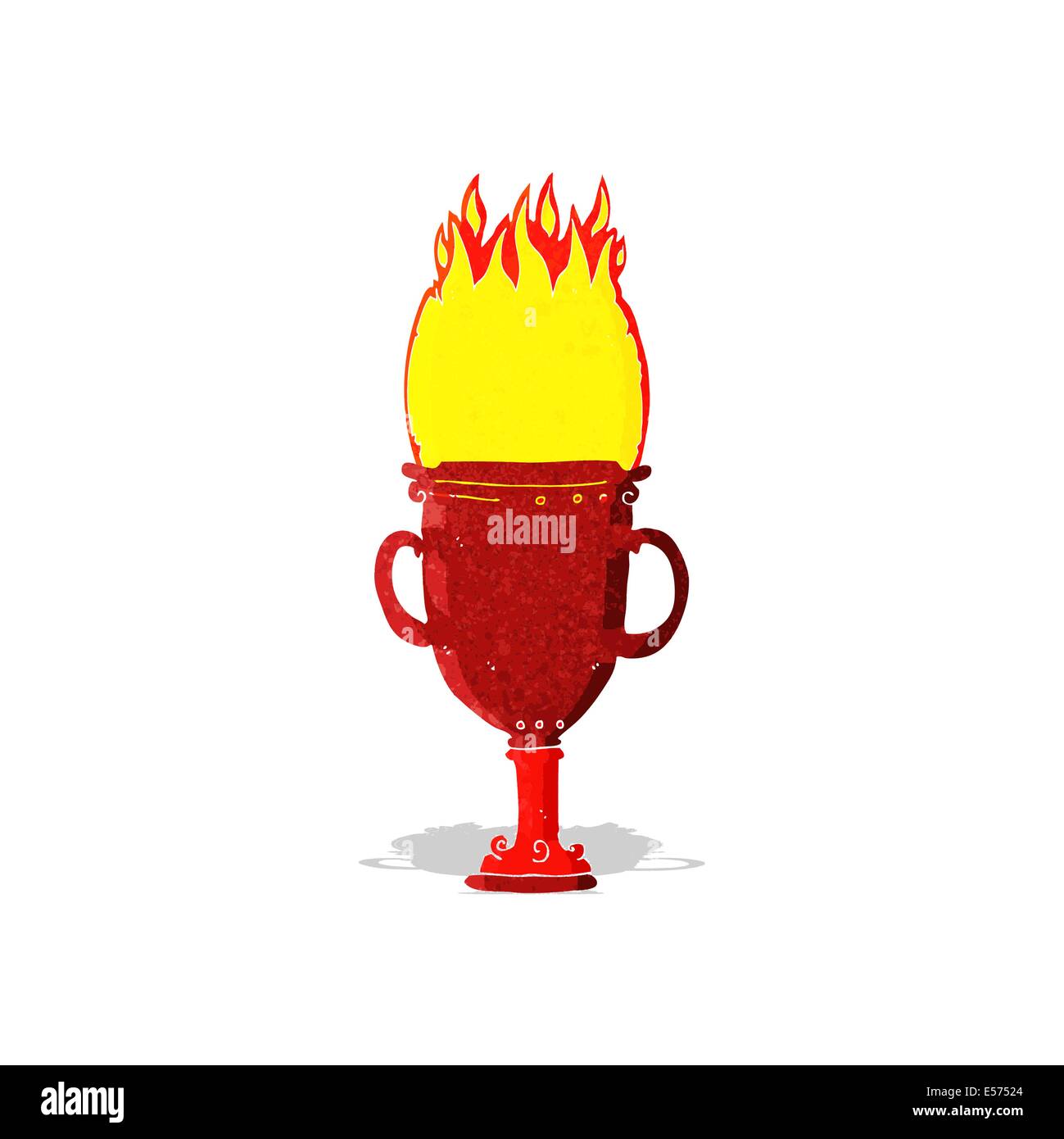 cartoon flaming trophy Stock Vector Image & Art - Alamy