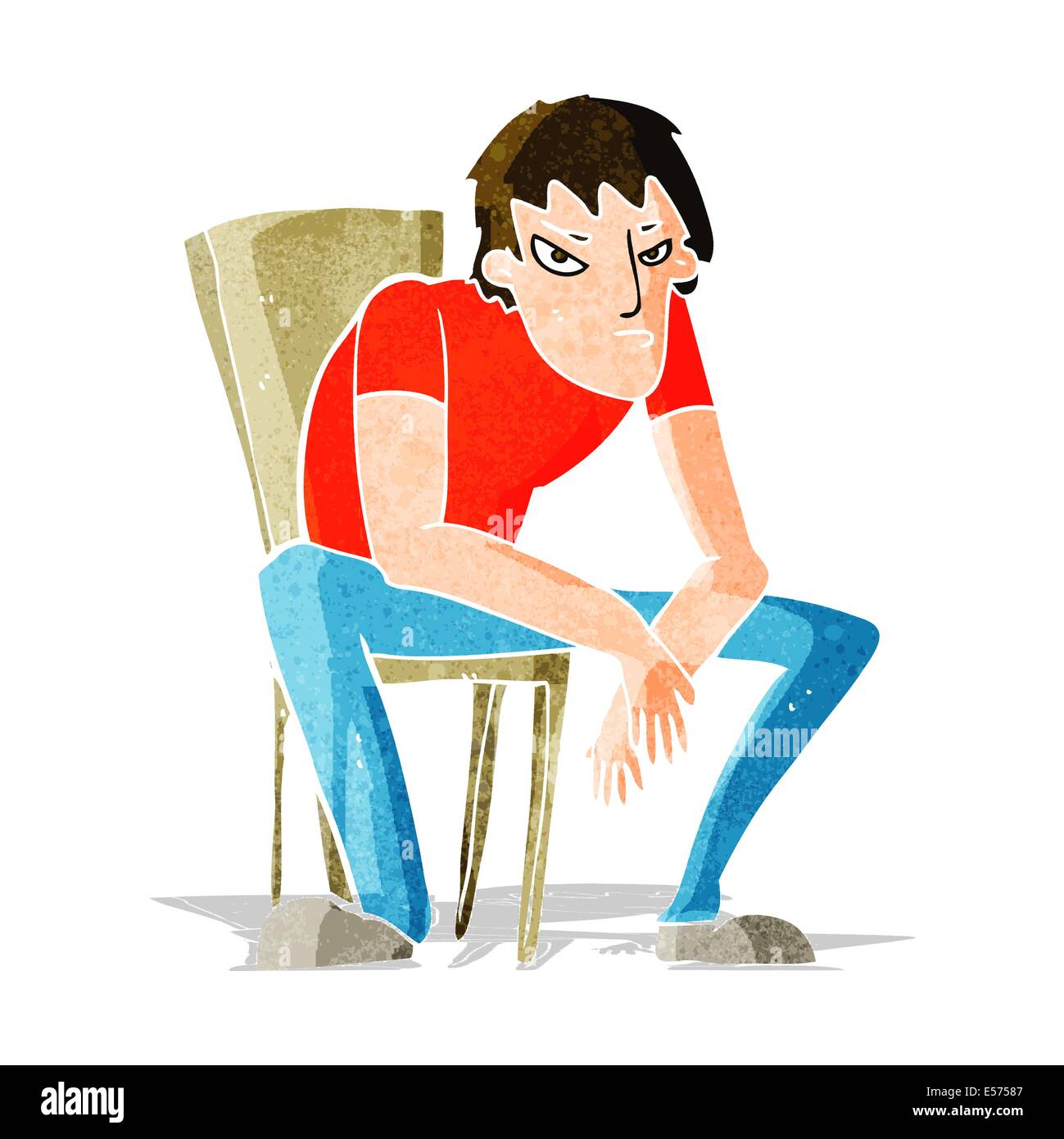 Cartoon dejected man Stock Vector Images - Alamy