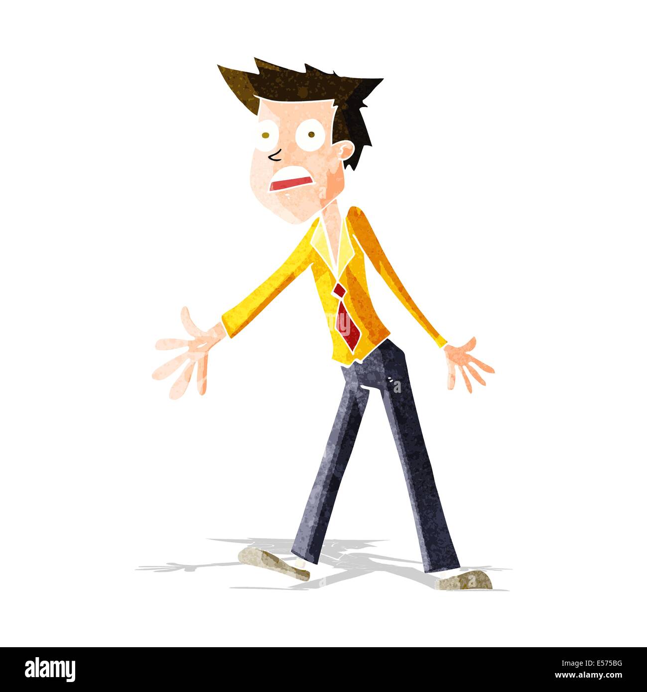 cartoon stressed man Stock Vector Image & Art - Alamy