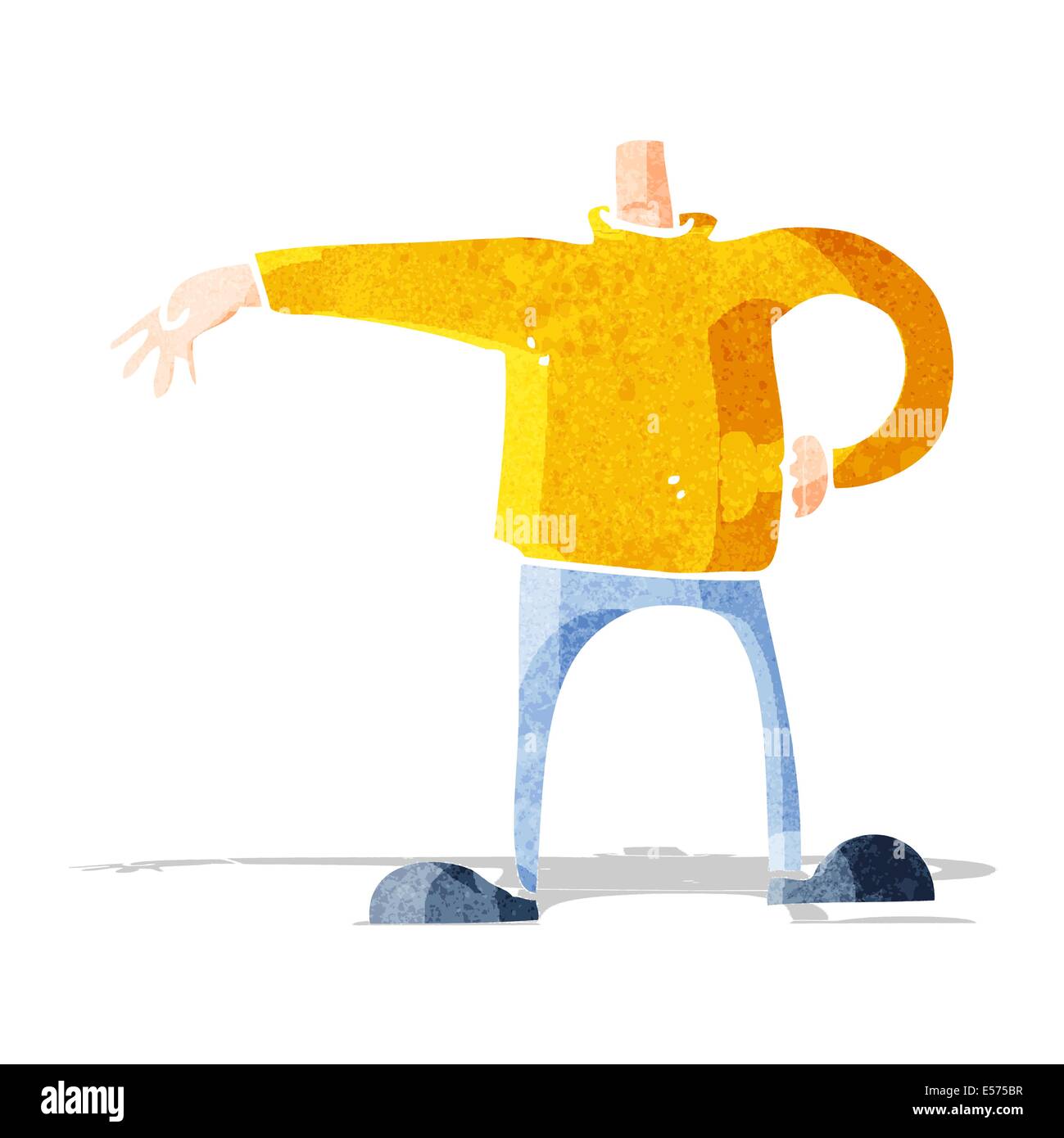 Cartoon male body making gesture Cut Out Stock Images & Pictures - Alamy