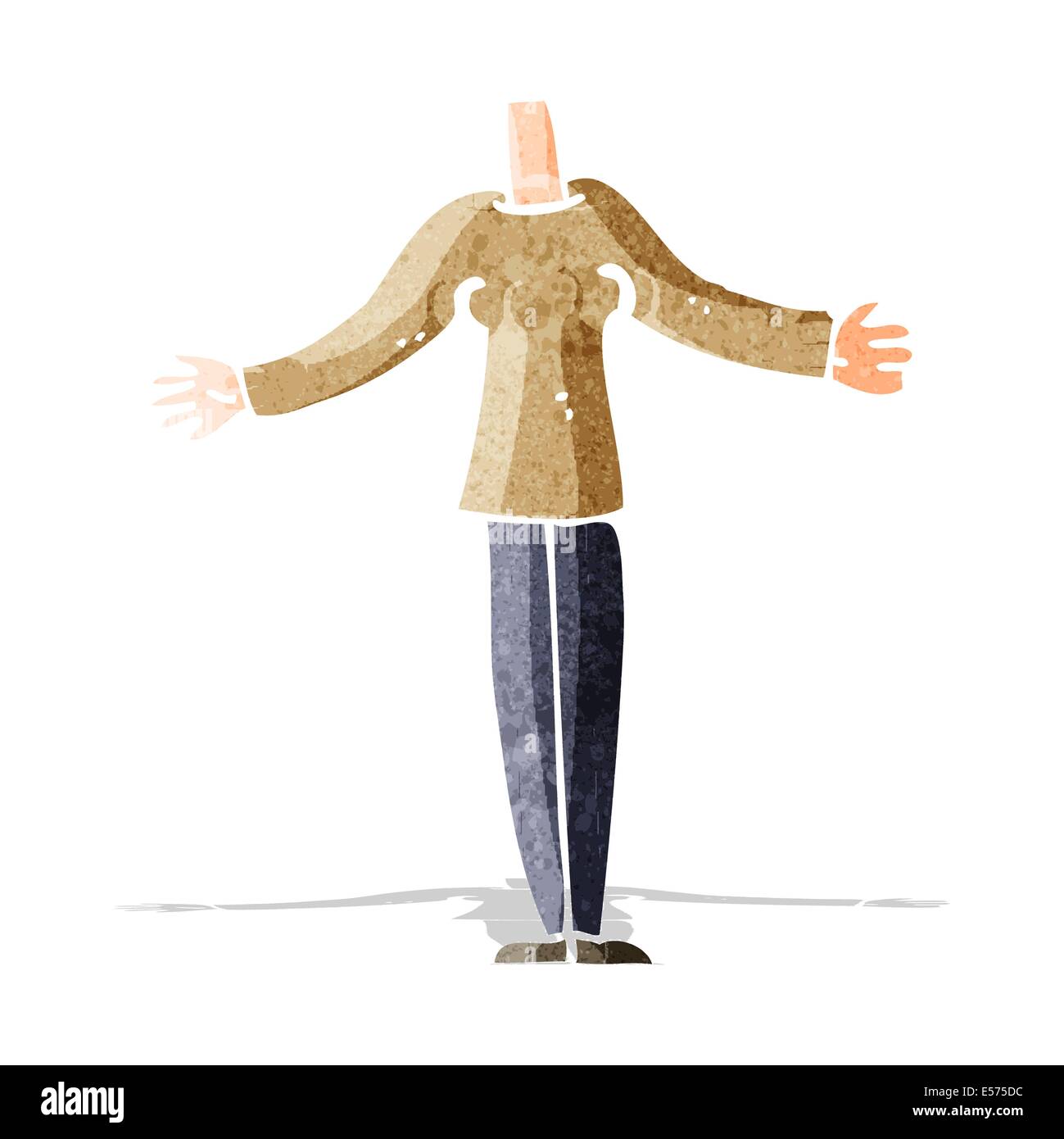 cartoon female body (add photos or mix and match cartoons Stock Vector ...