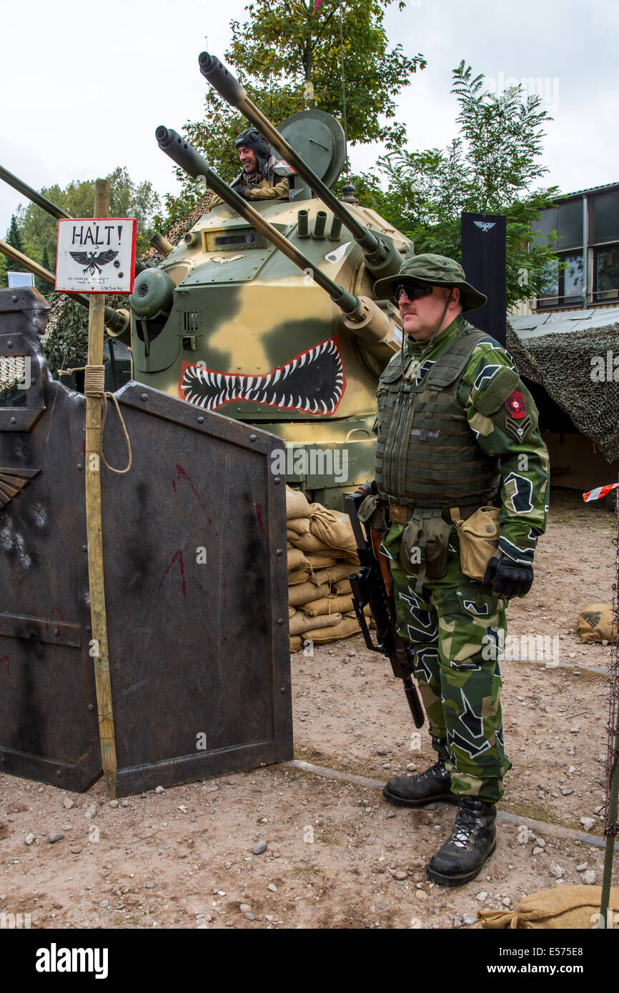 Actors of the Inquisition squad 23 from the computer game Warhammer 40K ...