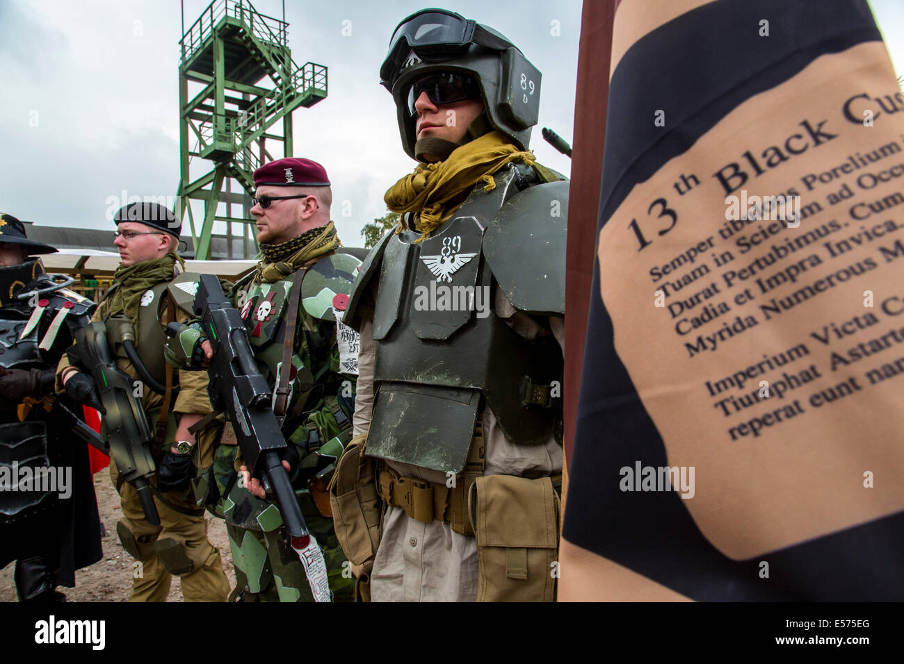 Actors of the Inquisition squad 23 from the computer game Warhammer 40K ...