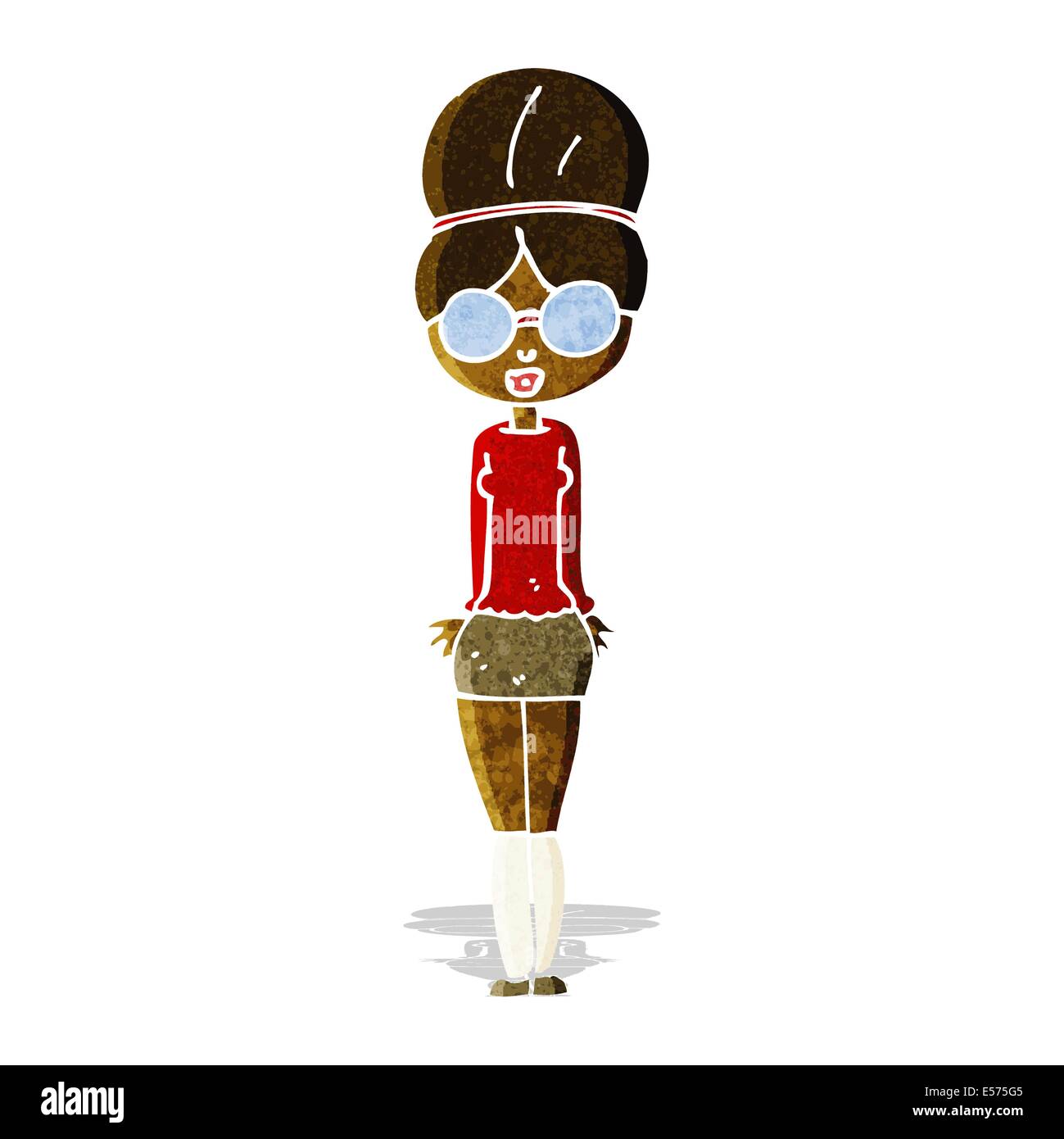 Cartoon librarian woman hi-res stock photography and images - Alamy