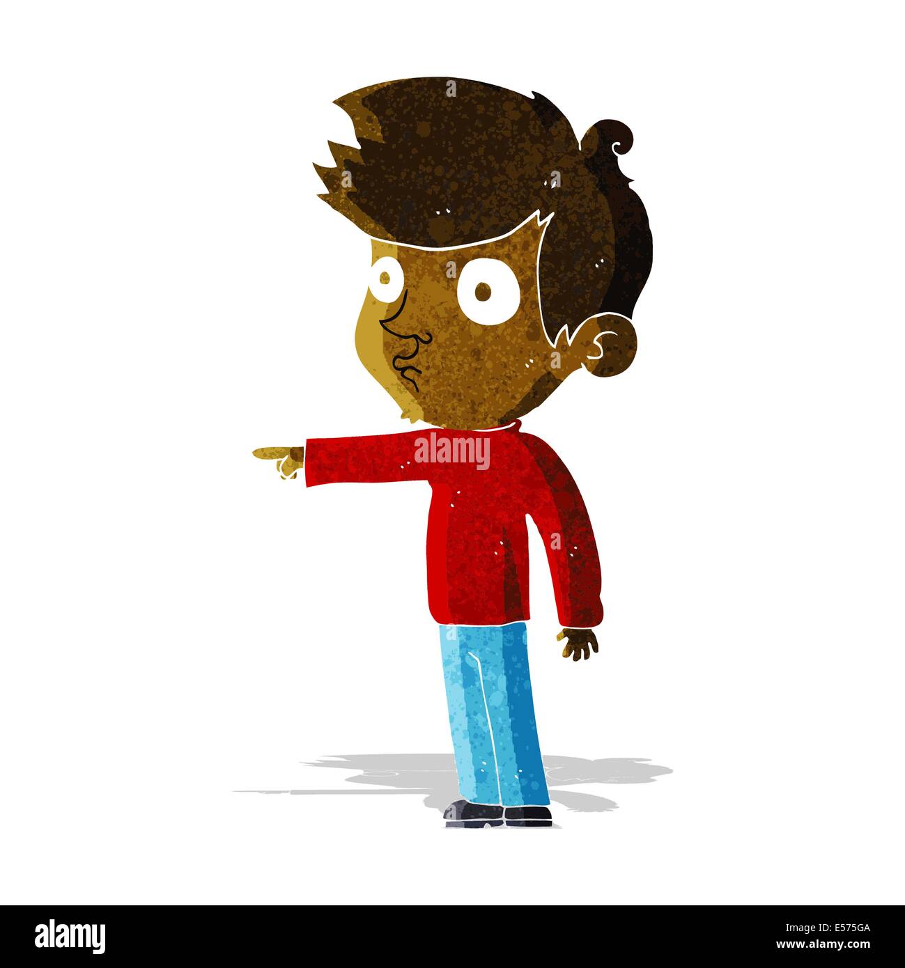 Cartoon pointing boy Stock Vector Images - Alamy