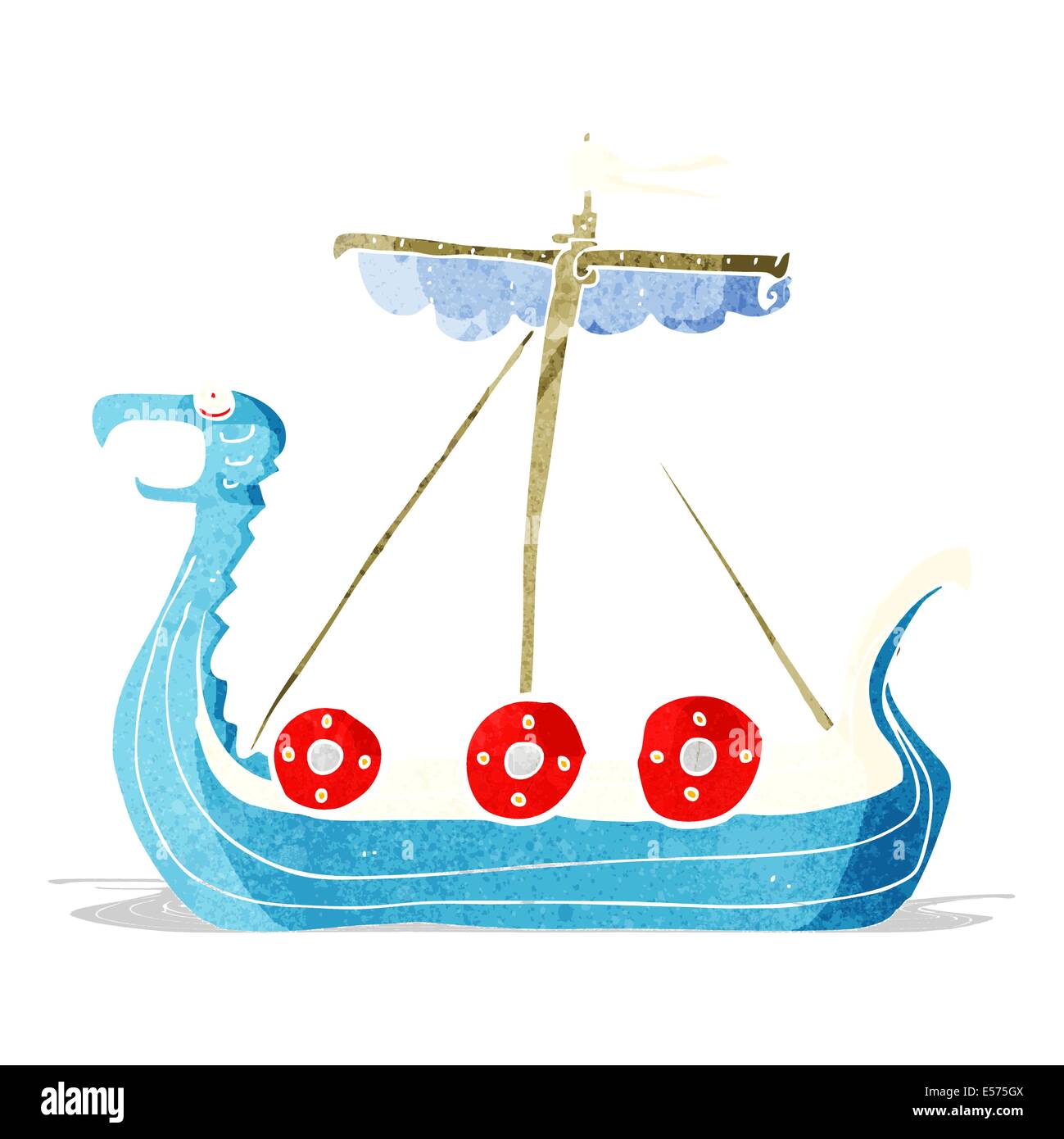Cartoon viking ship hi-res stock photography and images - Alamy