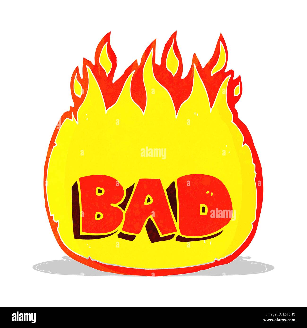 cartoon bad sign Stock Vector Image & Art - Alamy