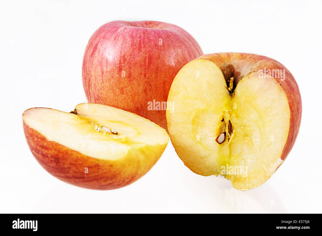Apple isolated on white background Stock Photo - Alamy