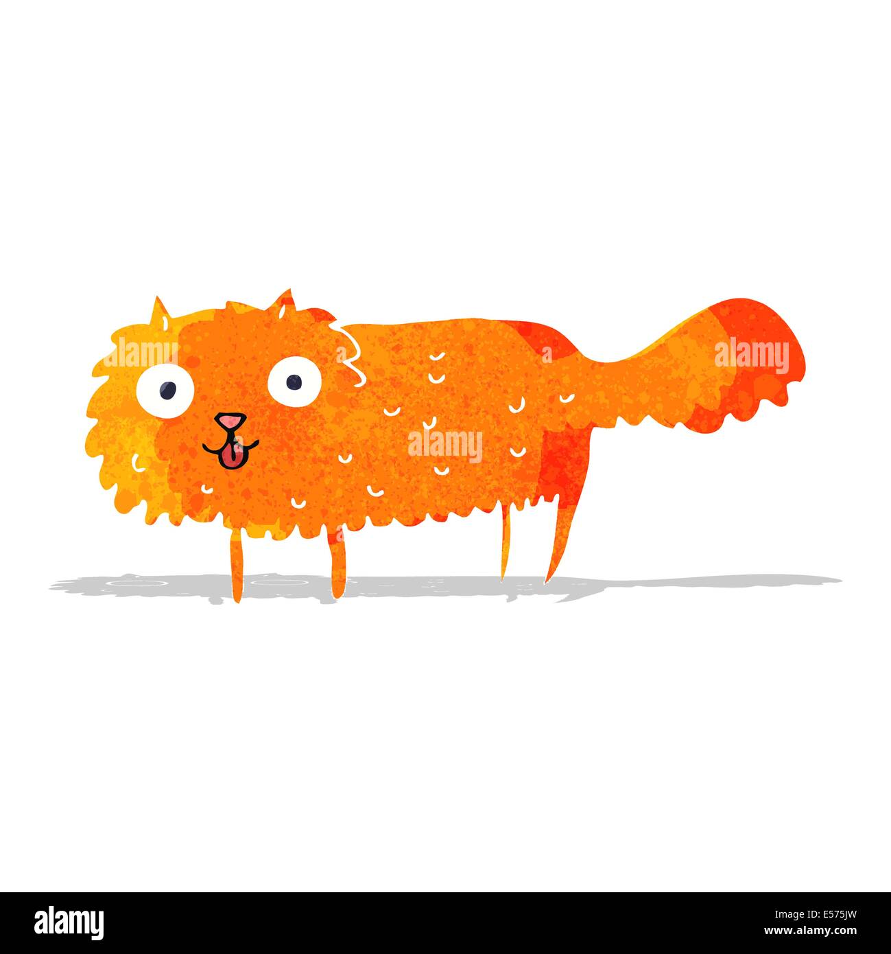 cartoon furry cat Stock Vector Image & Art - Alamy
