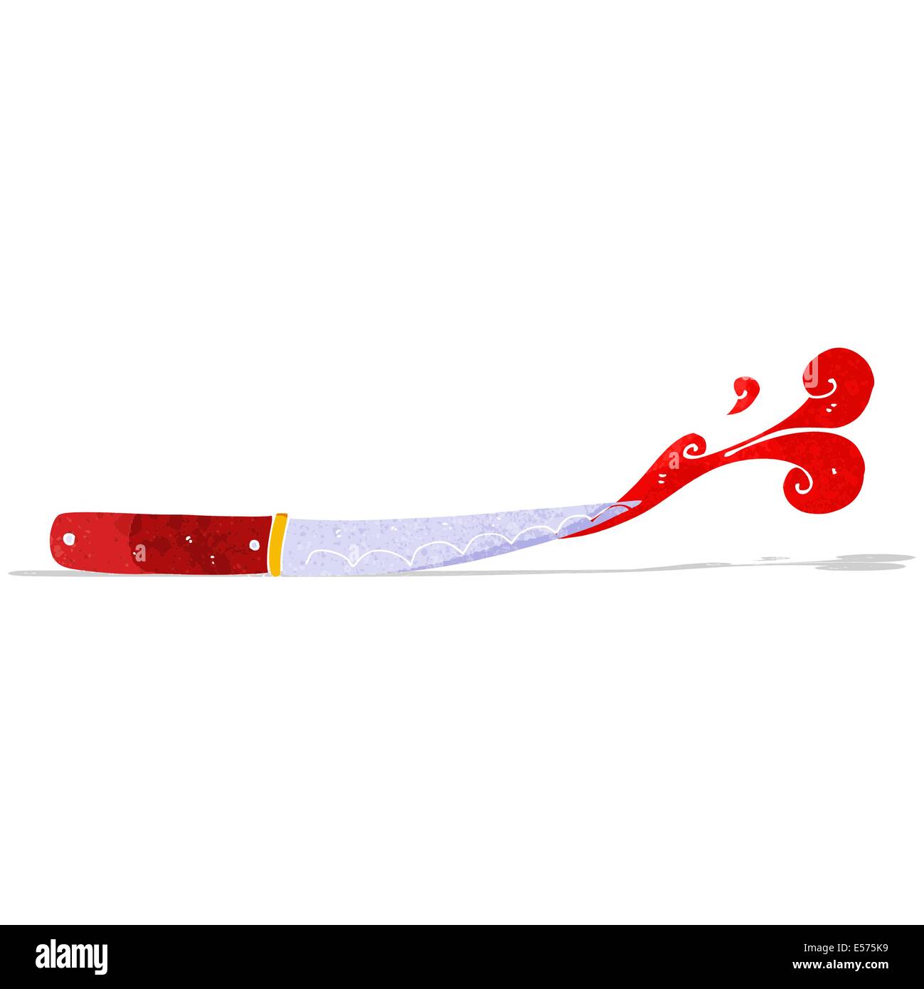 cartoon kitchen knife cutting Stock Vector Image & Art - Alamy