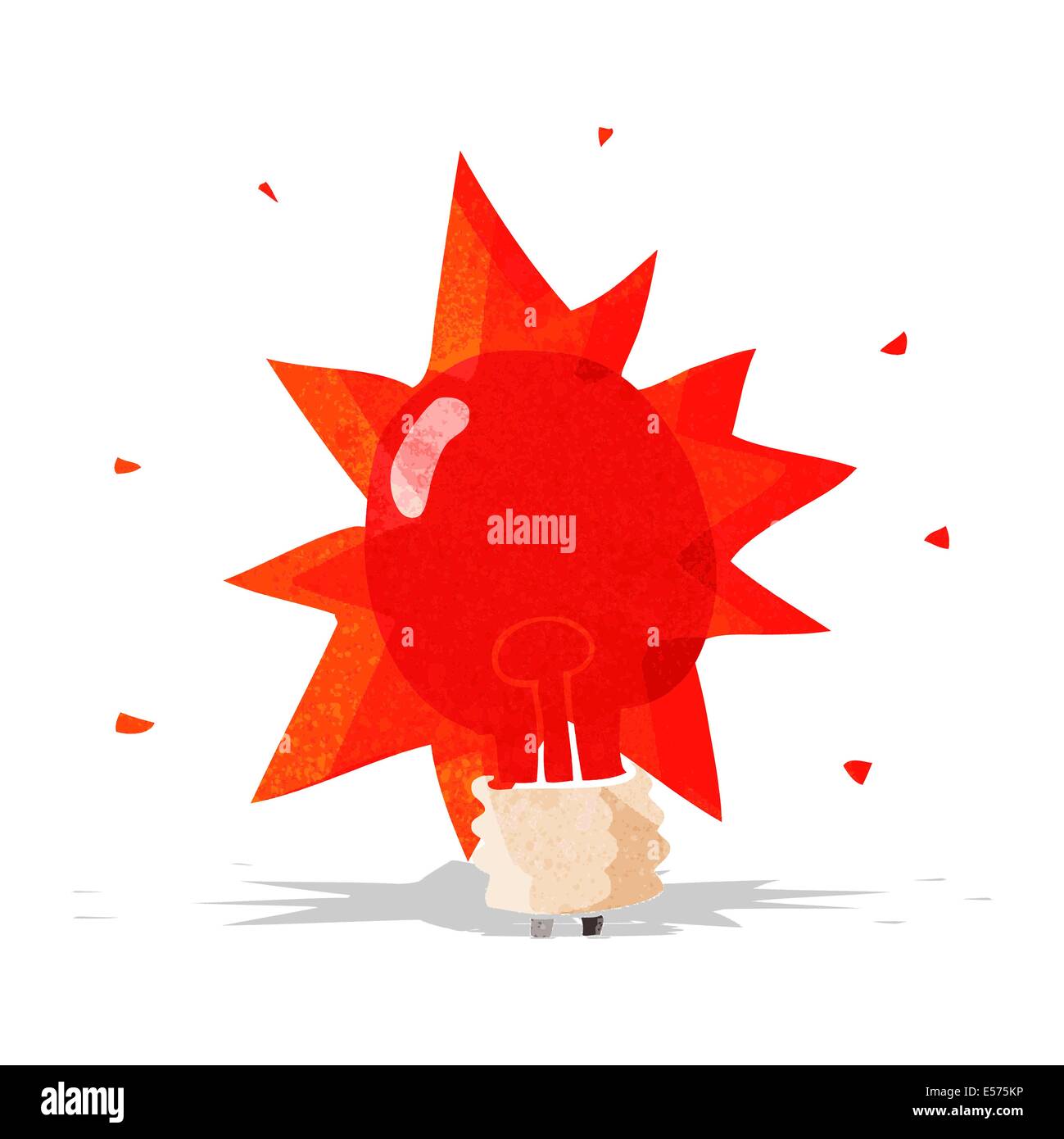 cartoon red light bulb Stock Vector Image & Art - Alamy