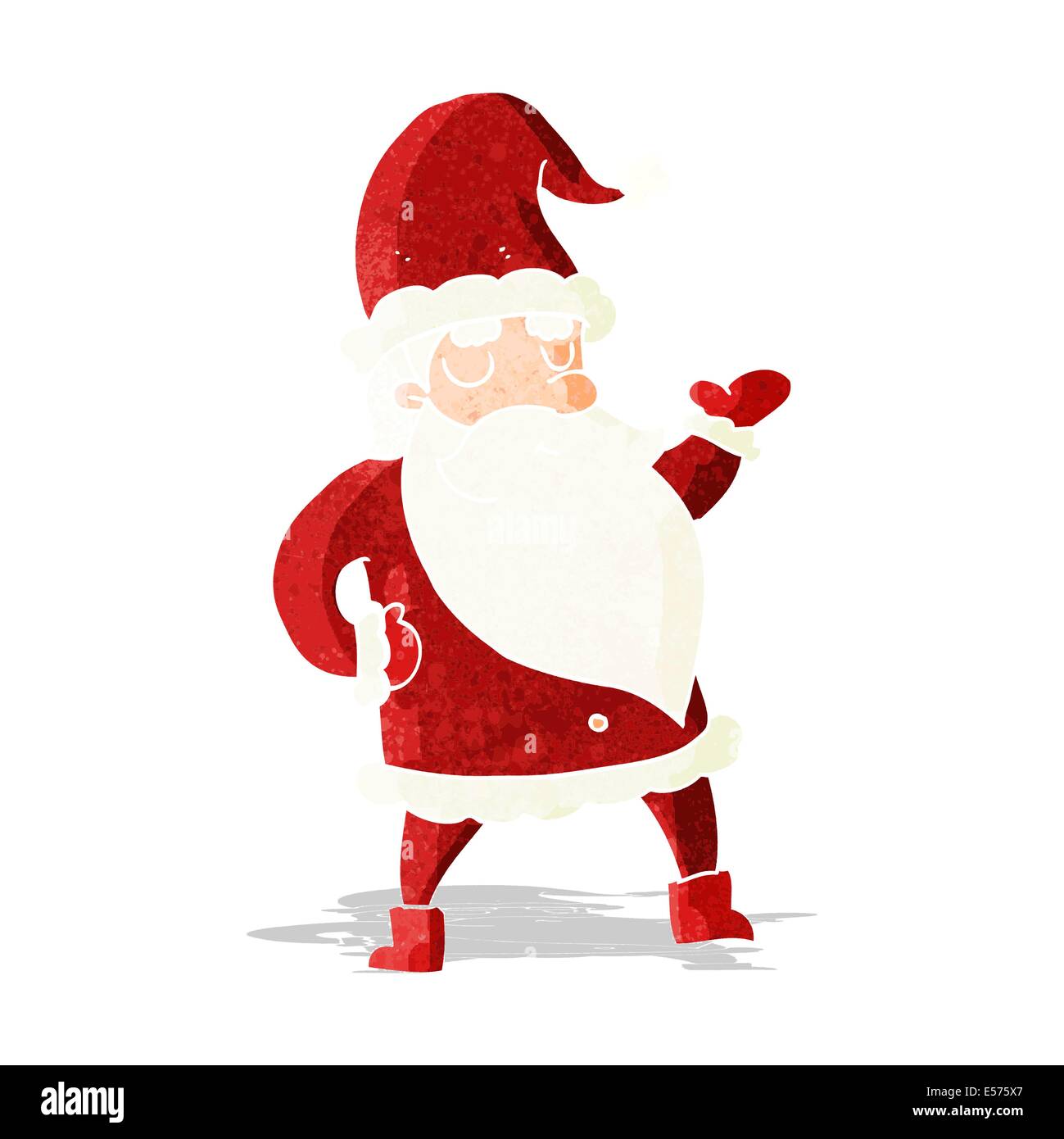 Crazy santa vector cartoon Cut Out Stock Images & Pictures - Alamy