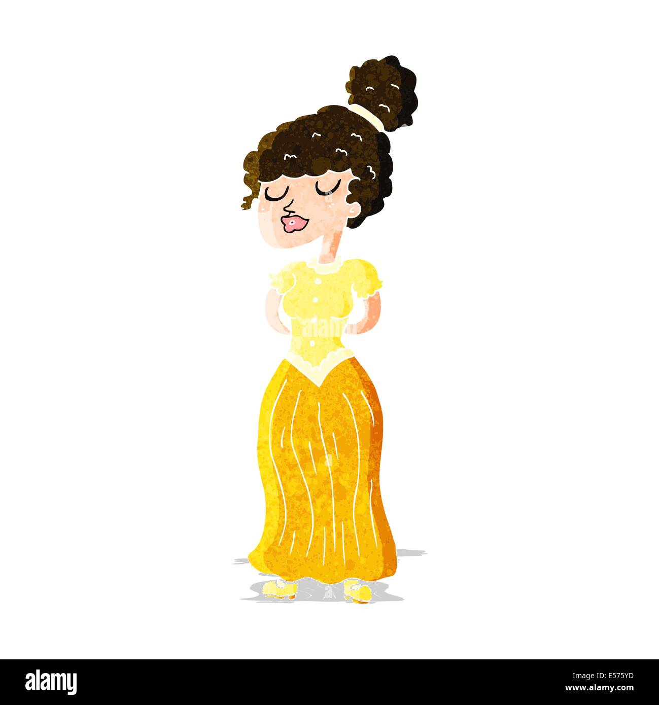 cartoon pretty victorian woman Stock Vector Image & Art - Alamy