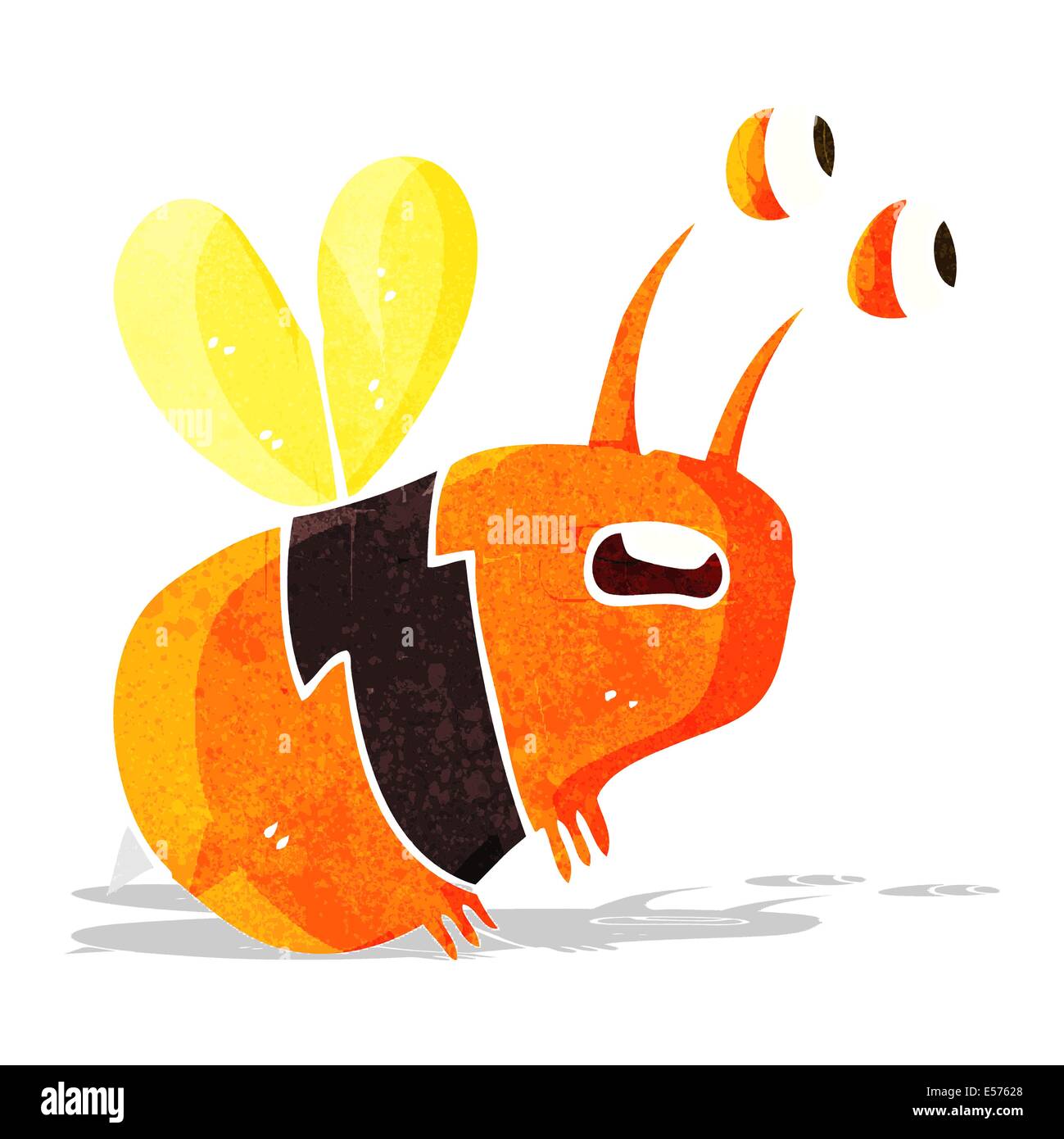 cartoon frightened bee Stock Vector Image & Art - Alamy