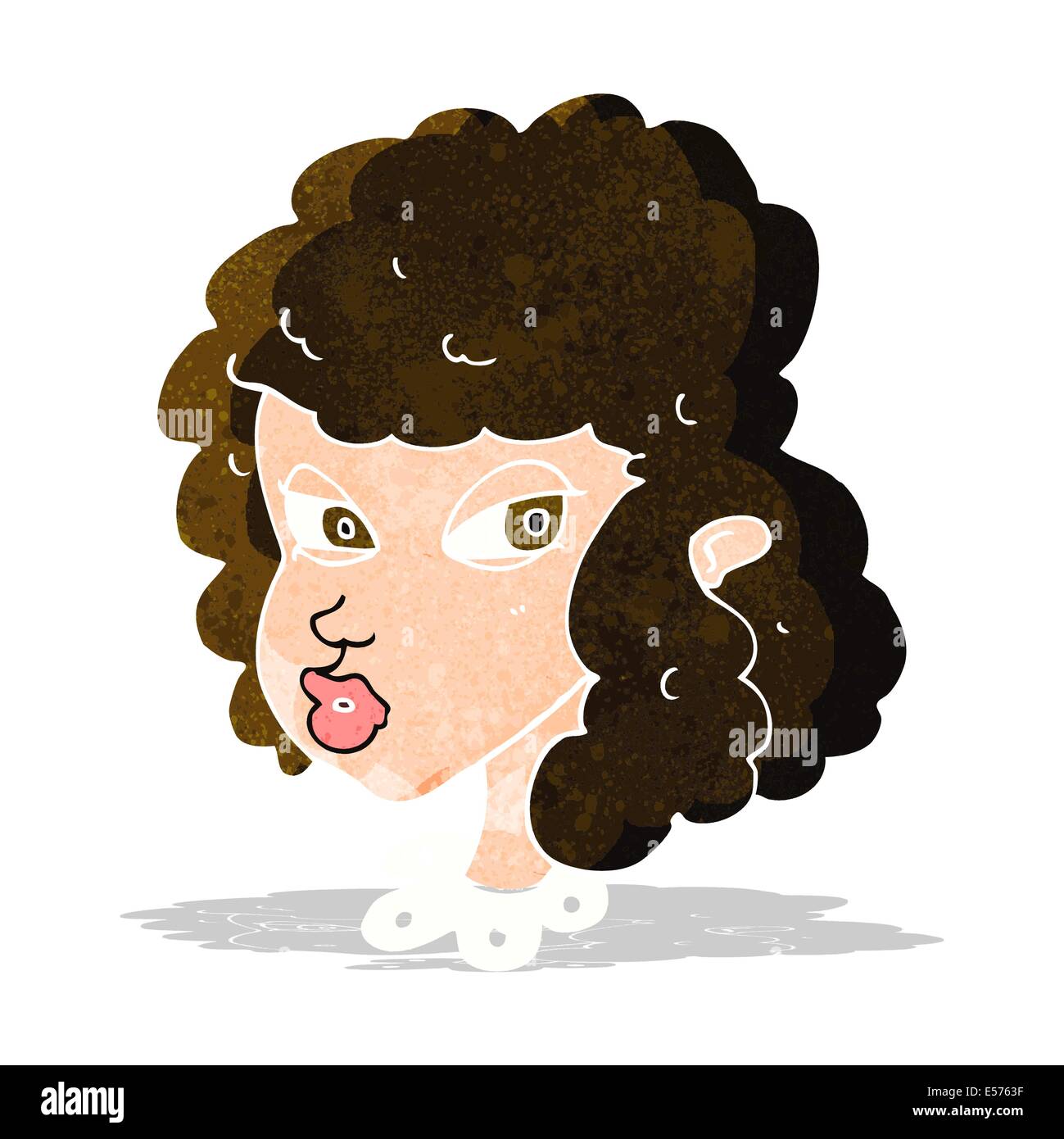 cartoon suspicious woman Stock Vector Image & Art - Alamy