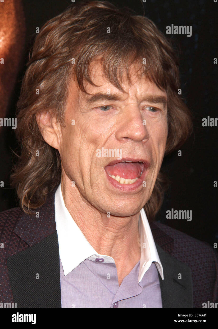 New York, New York, USA. 21st July, 2014. Producer/singer MICK JAGGER ...