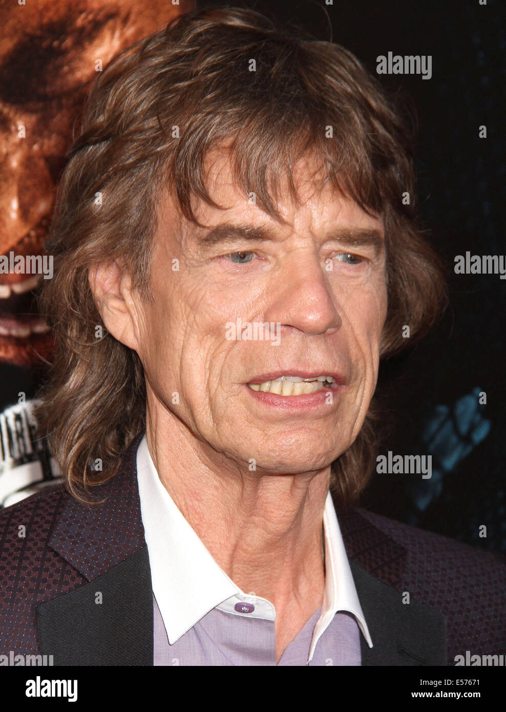 New York, New York, USA. 21st July, 2014. Producer/singer MICK JAGGER ...