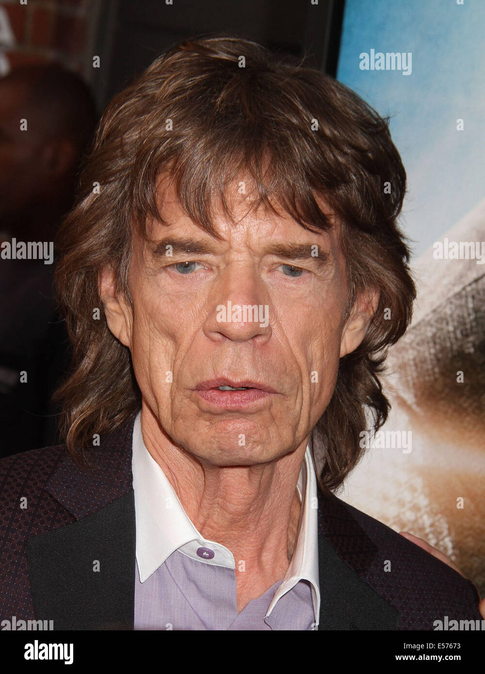 New York, New York, USA. 21st July, 2014. Producer/singer MICK JAGGER ...