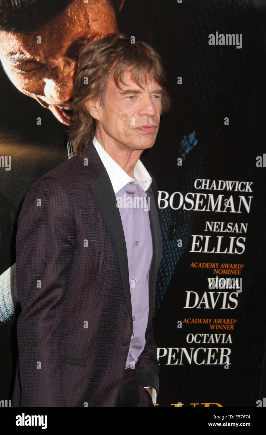 New York, New York, USA. 21st July, 2014. Producer/singer MICK JAGGER ...