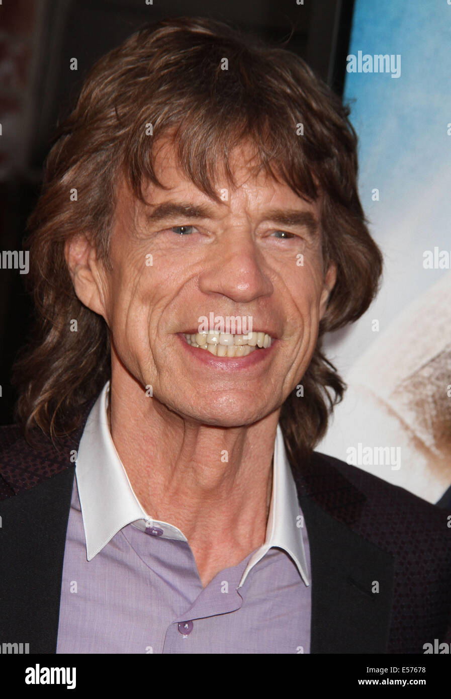 New York, New York, USA. 21st July, 2014. Producer/singer MICK JAGGER ...