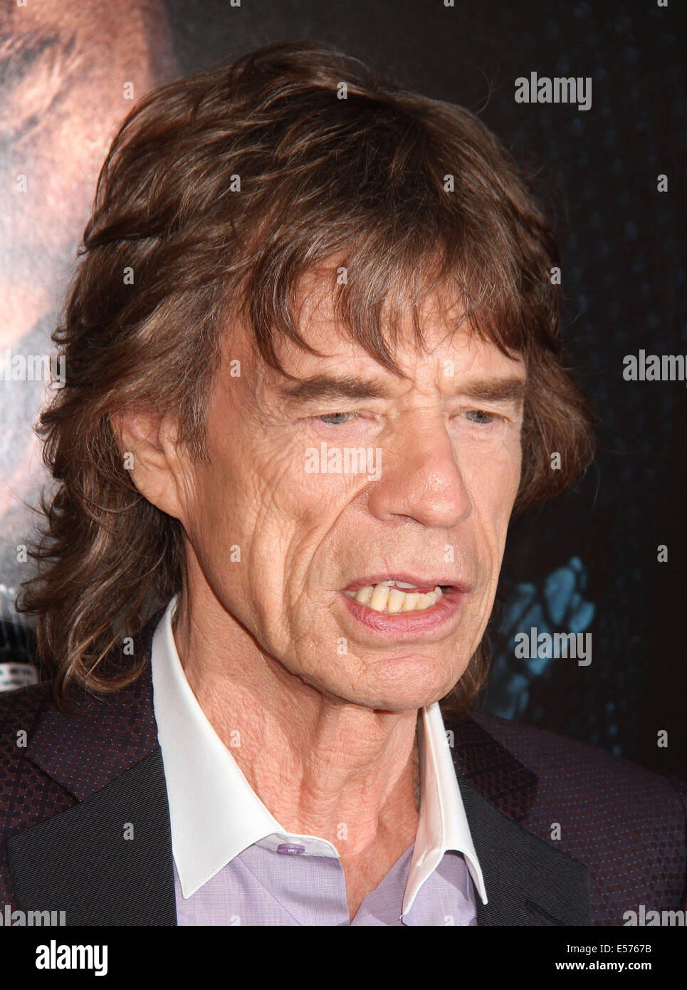 New York, New York, USA. 21st July, 2014. Producer/singer MICK JAGGER ...