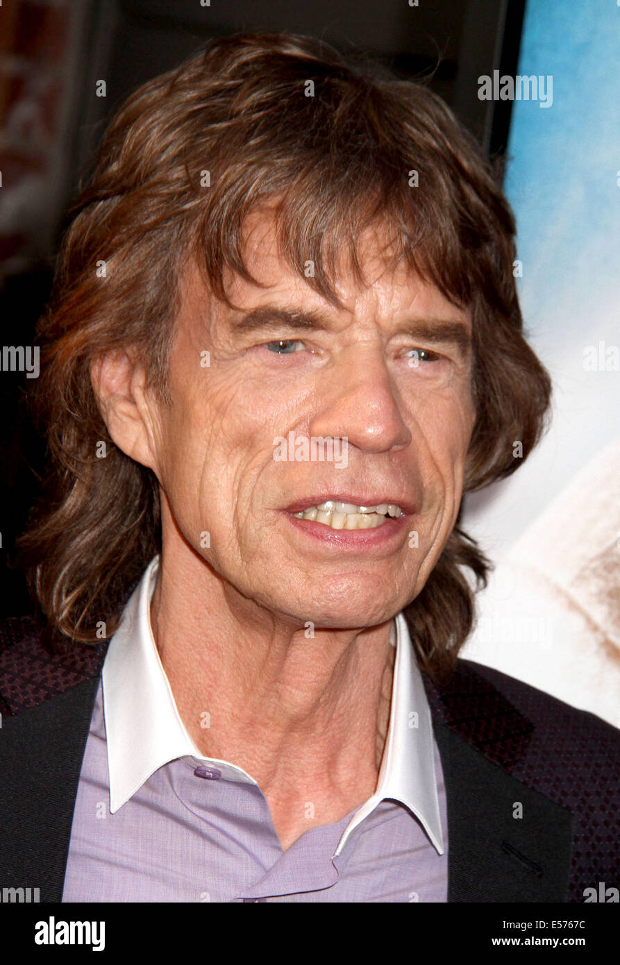 New York, New York, USA. 21st July, 2014. Producer/singer MICK JAGGER ...