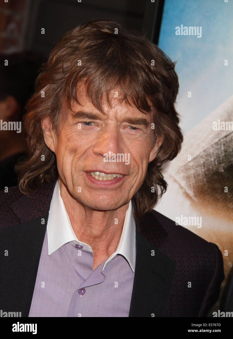 New York, New York, USA. 21st July, 2014. Producer/singer MICK JAGGER ...