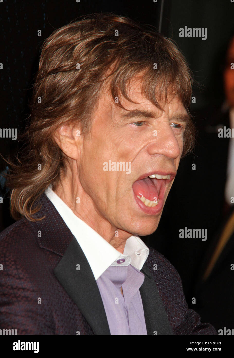 New York, New York, USA. 21st July, 2014. Producer/singer MICK JAGGER ...