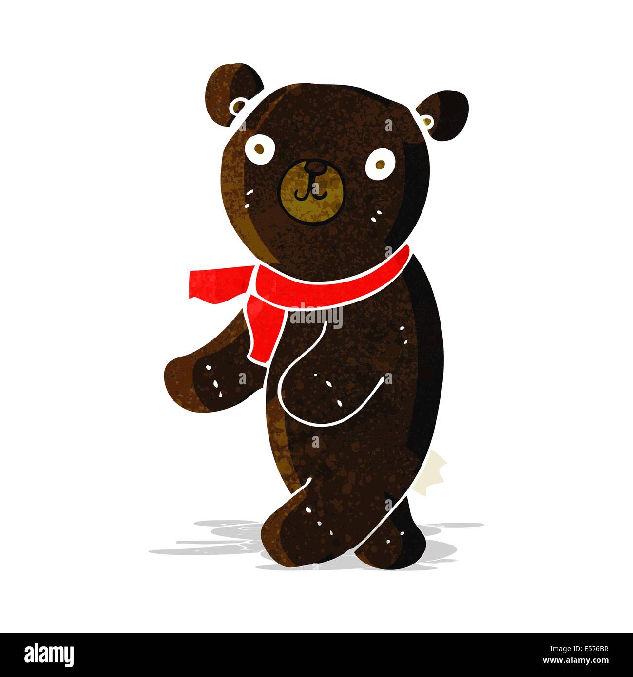 cute cartoon black teddy bear Stock Vector Image & Art - Alamy