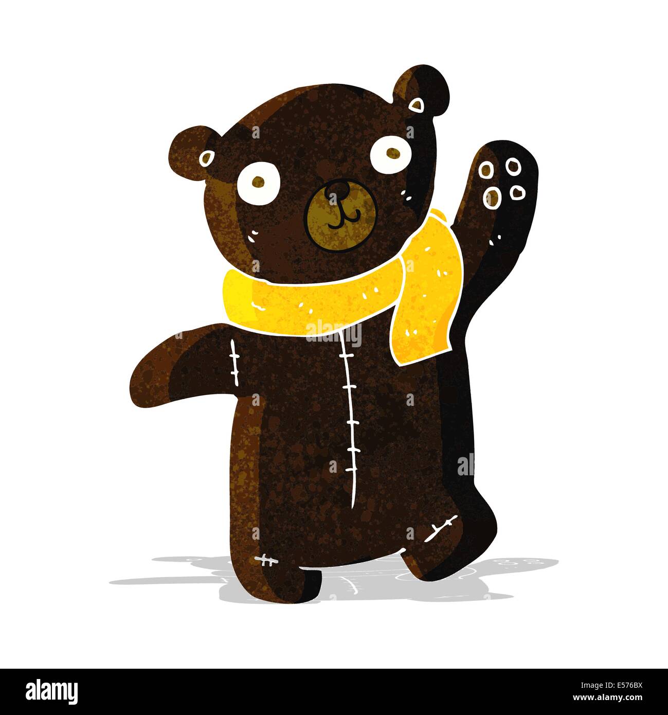 cute cartoon black teddy bear Stock Vector Image & Art - Alamy